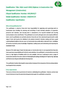 GQA Level 6 NVQ Diploma In Construction Site Management | GQA ...
