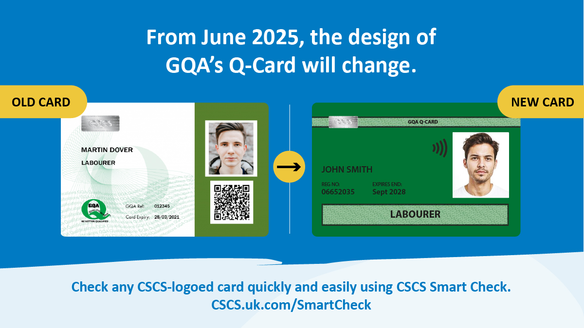 CSCS have just announced GQA's new-look CSCS card design | GQA Qualifications